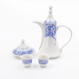 Rosa / Porcelain ( Koffi Arabic Coffee Set 16 pcs 60 ml )